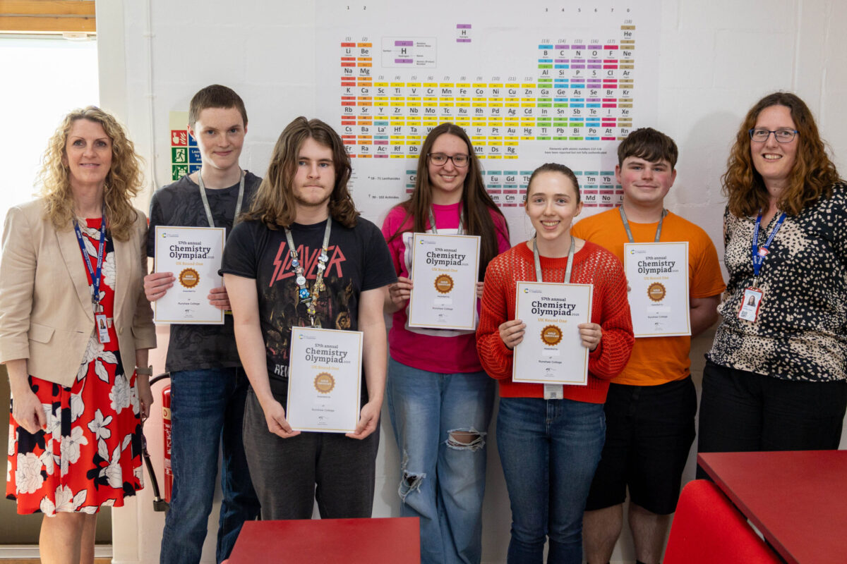 Chemists celebrate Olympiad victory and mentoring recognition — Runshaw College